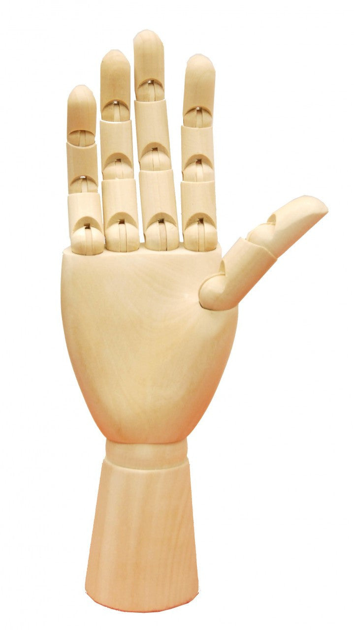 Articulated Wooden Male Hand – Mannequin Madness