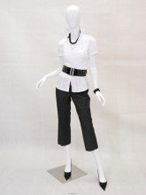 Evette 3: Glossy White & Semi-matte White – Mannequin Madness