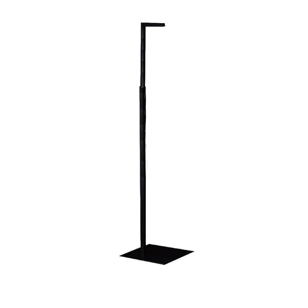 Stand for Hanging Torso Forms: Black Metal w/ Square Base – Mannequin ...