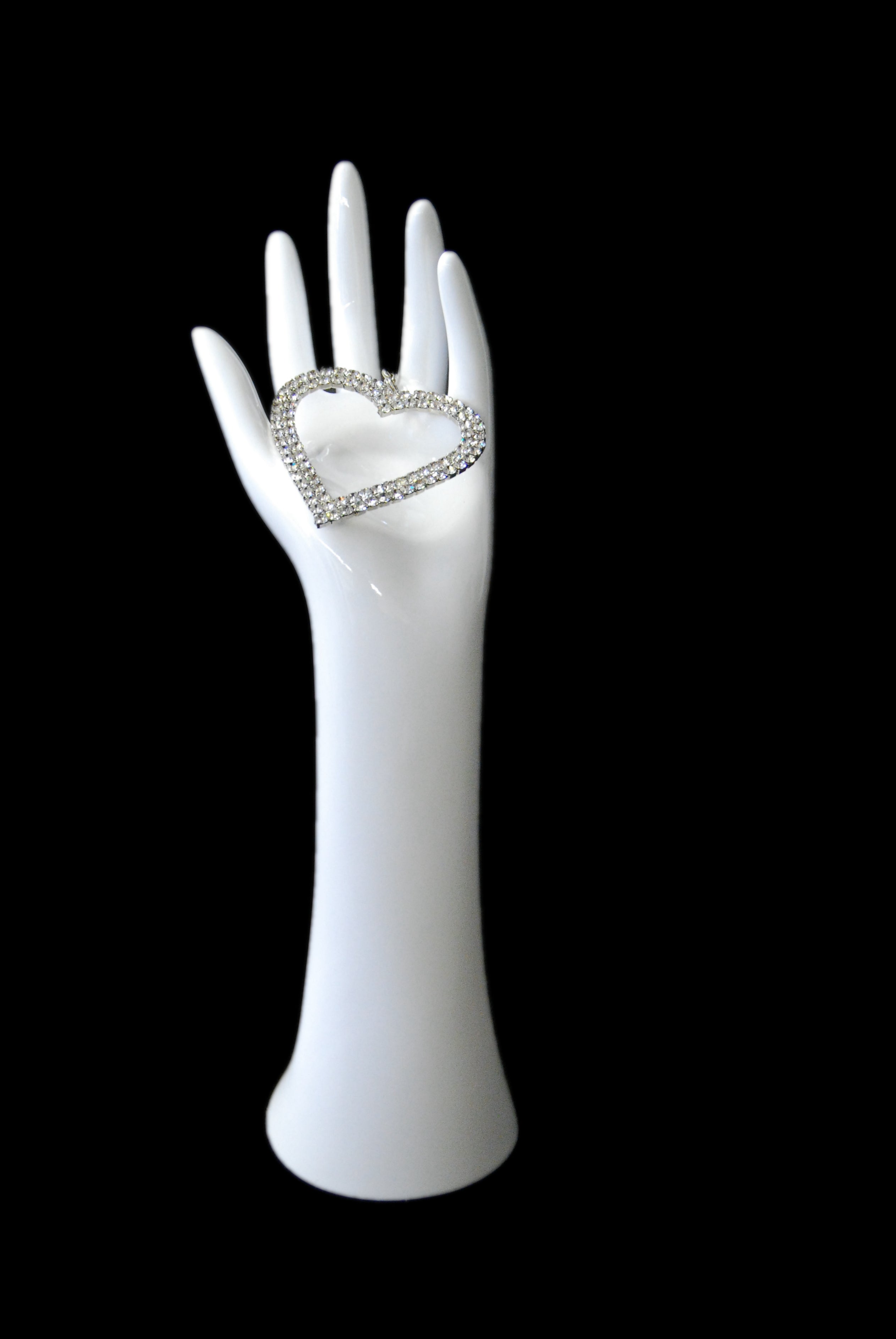 Jewelry Display Hand 1: Glossy White – Mannequin Madness